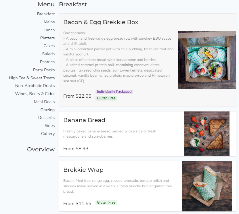 How to place a catering order