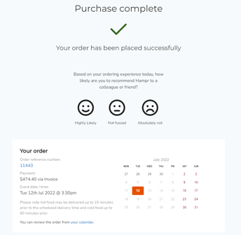 How to place a catering order